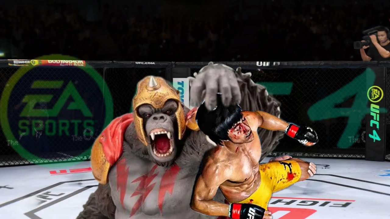 UFC4 Bruce Lee vs. Evil Kong EA Sports UFC 4 - YouTube