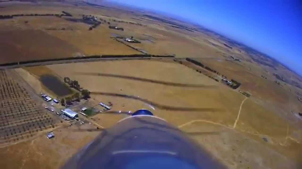 Model plane with camera mounted on top. - YouTube