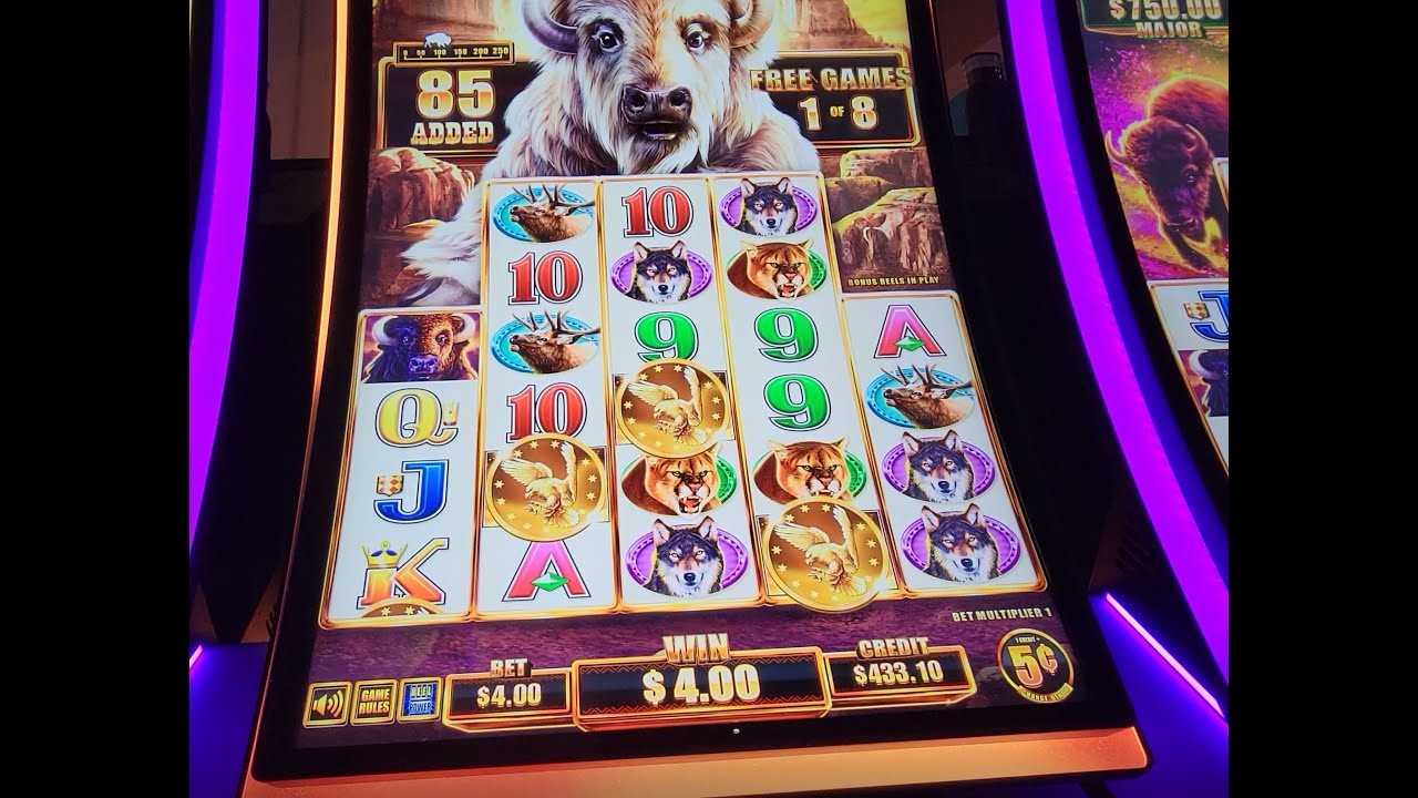 Buffalo Chief slot Winning!! Aristocrat Game - YouTube