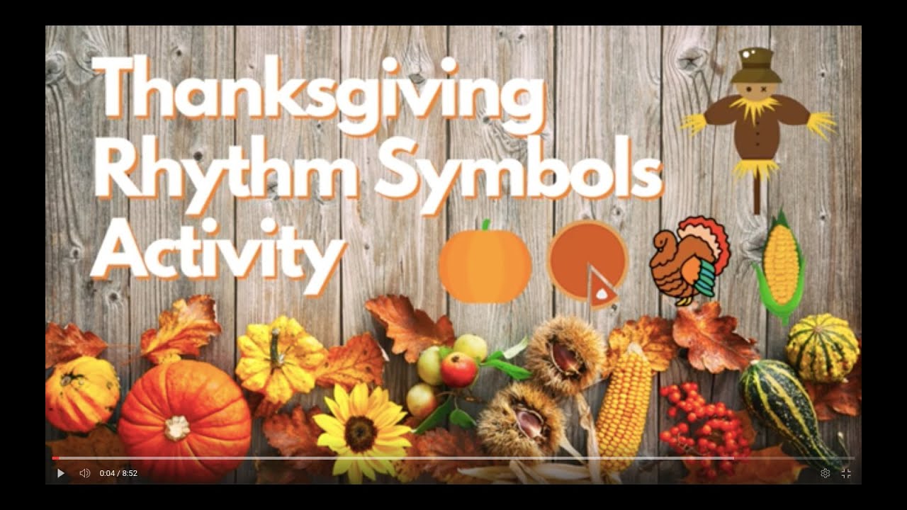 Little Rockers Thanksgiving Rhythm Symbols Activity 2 - YouTube
