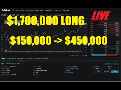 LIVE - $1,700,000 Million Dollar Bitcoin Trade - Turning 150k into 1 ...