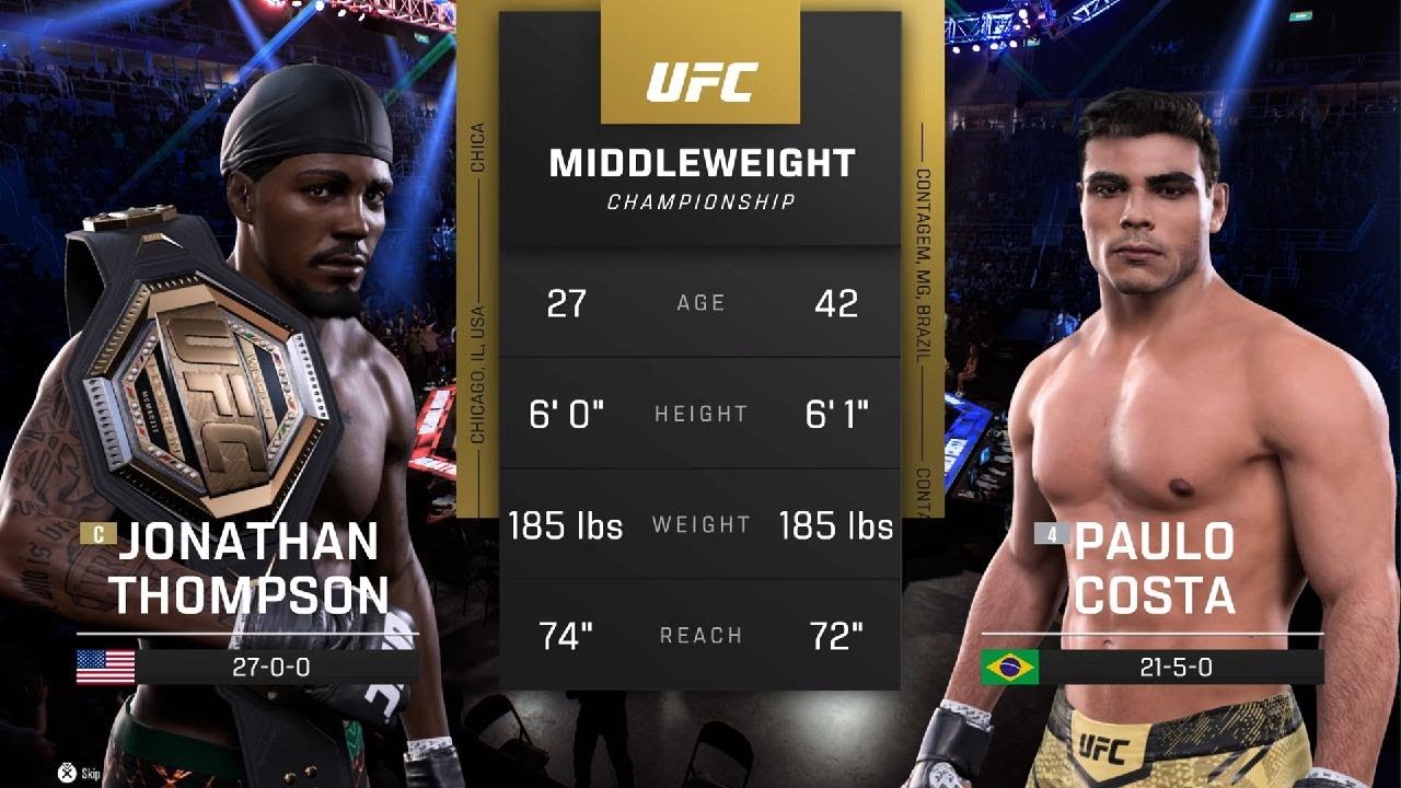 UFC 5 - Epic Blood Bath against Paulo Costa!! Career Mode Ep 21 - YouTube