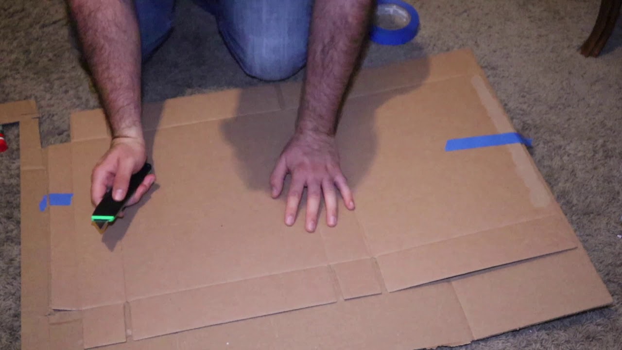 How To Make A Shipping Box Out Of Cardboard - YouTube