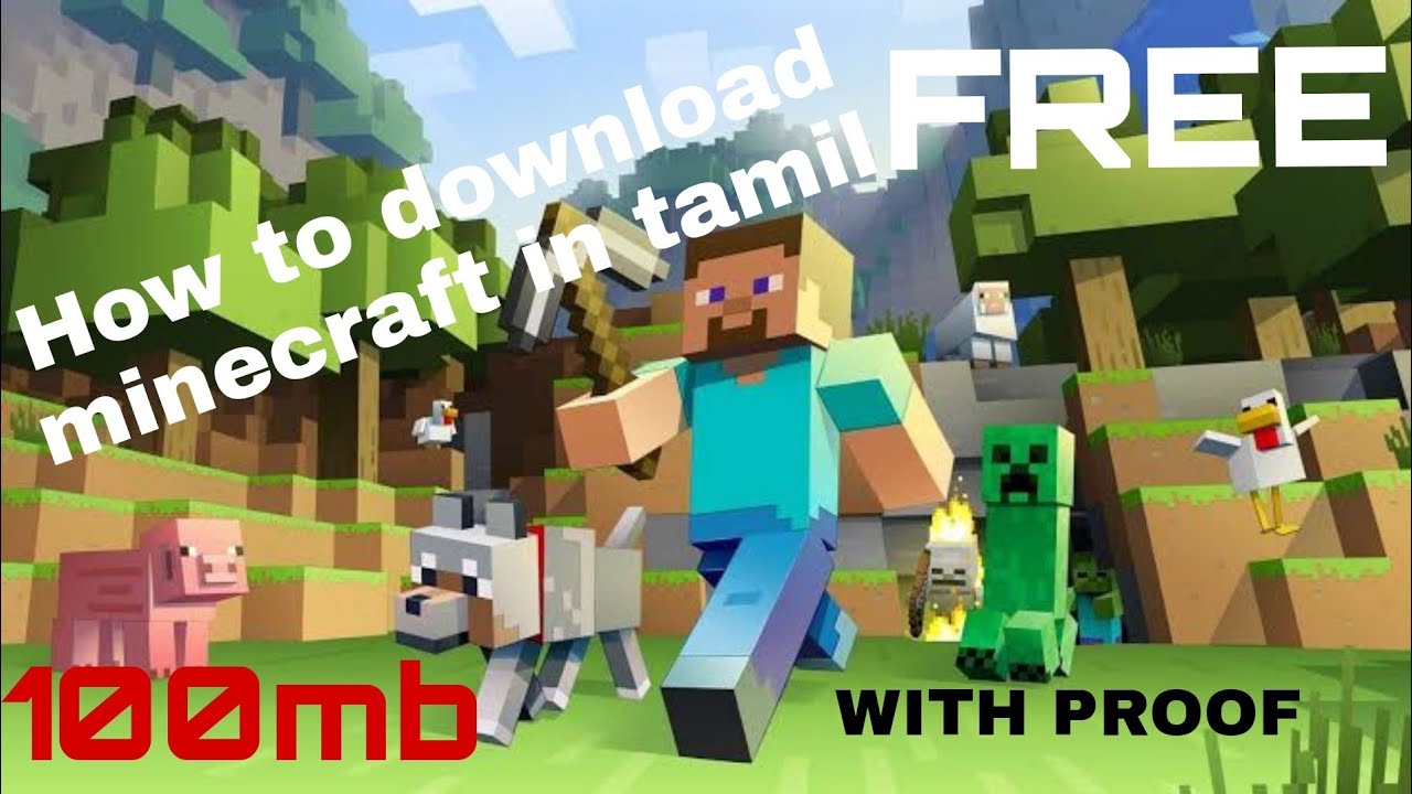 how to download minecraft in tamil ///100mb only - YouTube