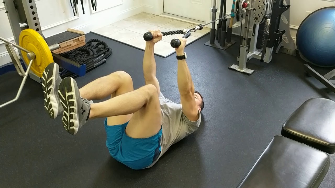 3-Month Supine Cable Pullover - YouTube