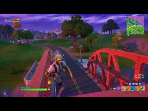Fortnite how to get on red bridge no building - YouTube