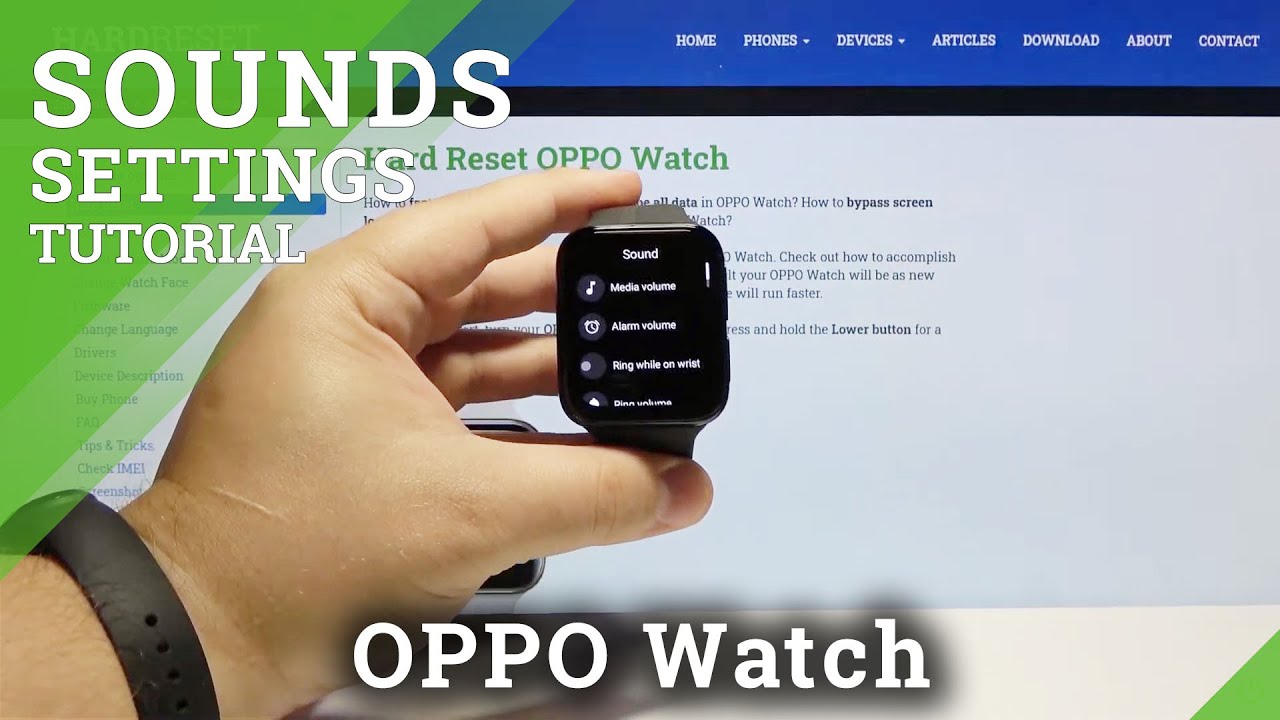How to Adjust Sound Volume in OPPO Watch - Set Up Volume - YouTube