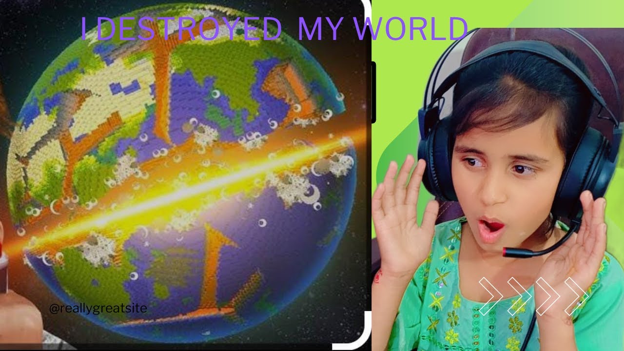 Ooops| I Destroyed My world In Minecraft|| Destroyed WORLD@games with ...