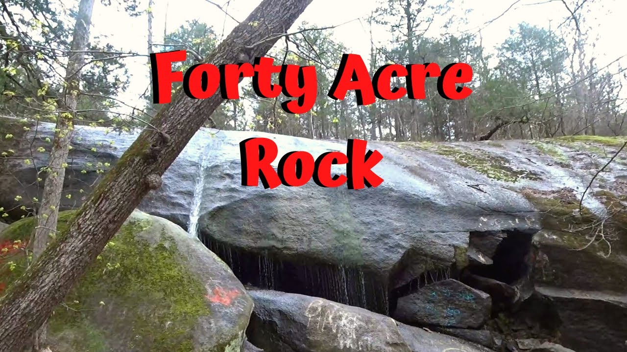 Forty Acre Rock Water Falls Trails and Peaceful Tranquility - YouTube