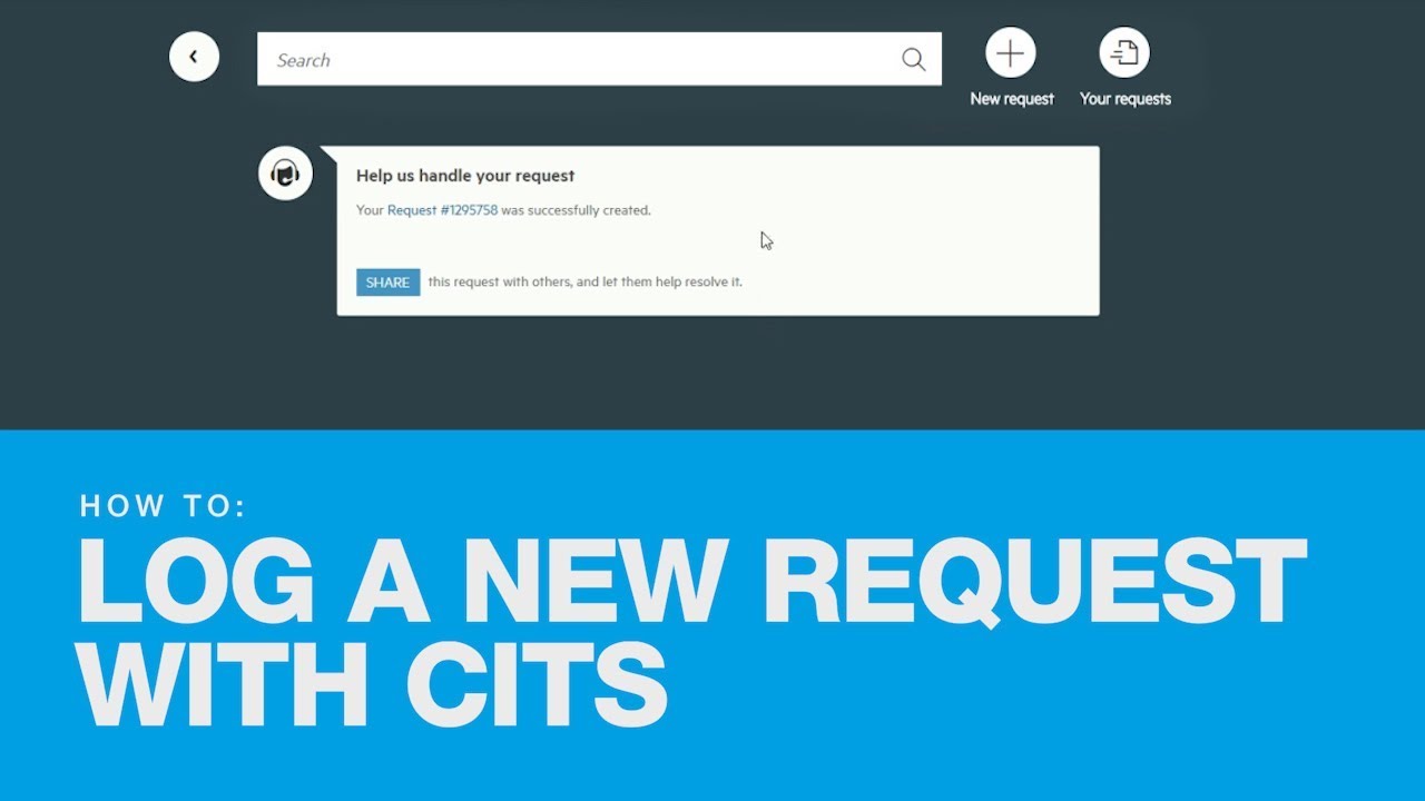 How to log an IT support request online - YouTube