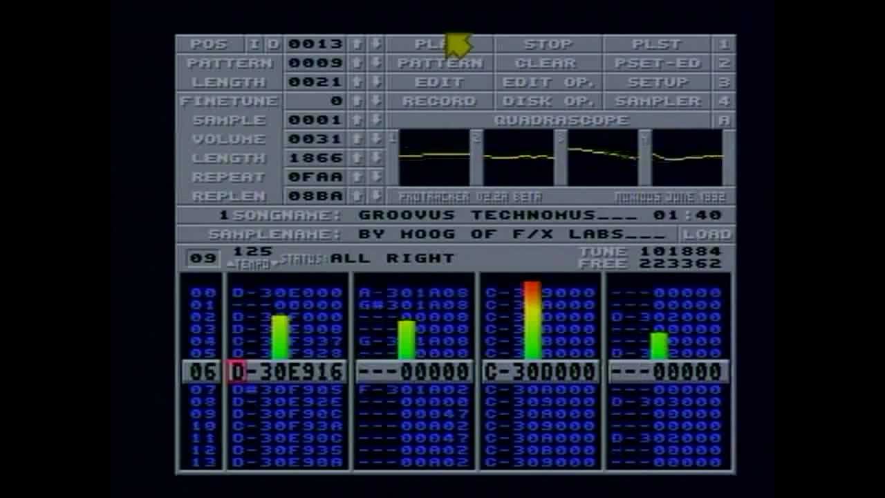 Groovus Technomus - [Amiga ProTracker module] - YouTube
