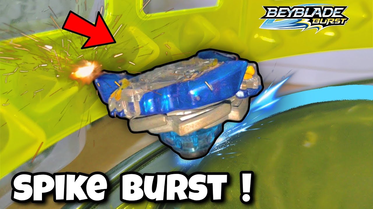 Beyblade burst REAL LIFE spike burst battle - pocket toon - YouTube