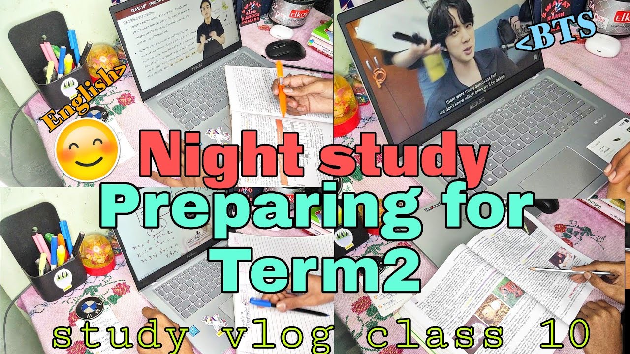 Started preparation for term 2 | Night owl study routine | study vlogs ...