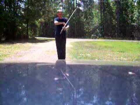 spinning a stick like my rotc rifle 2 - YouTube