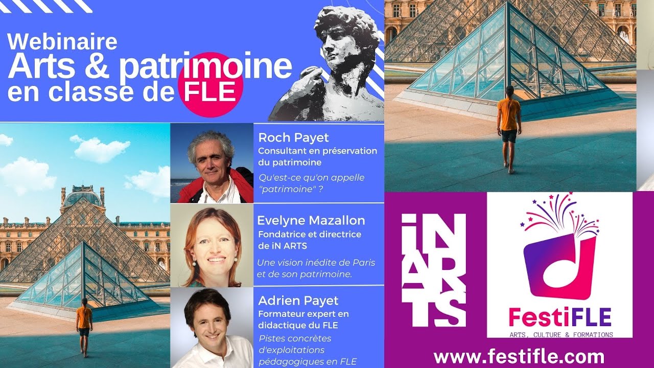 Webinaire FestiFLE sur les arts et le patrimoine en FLE - YouTube
