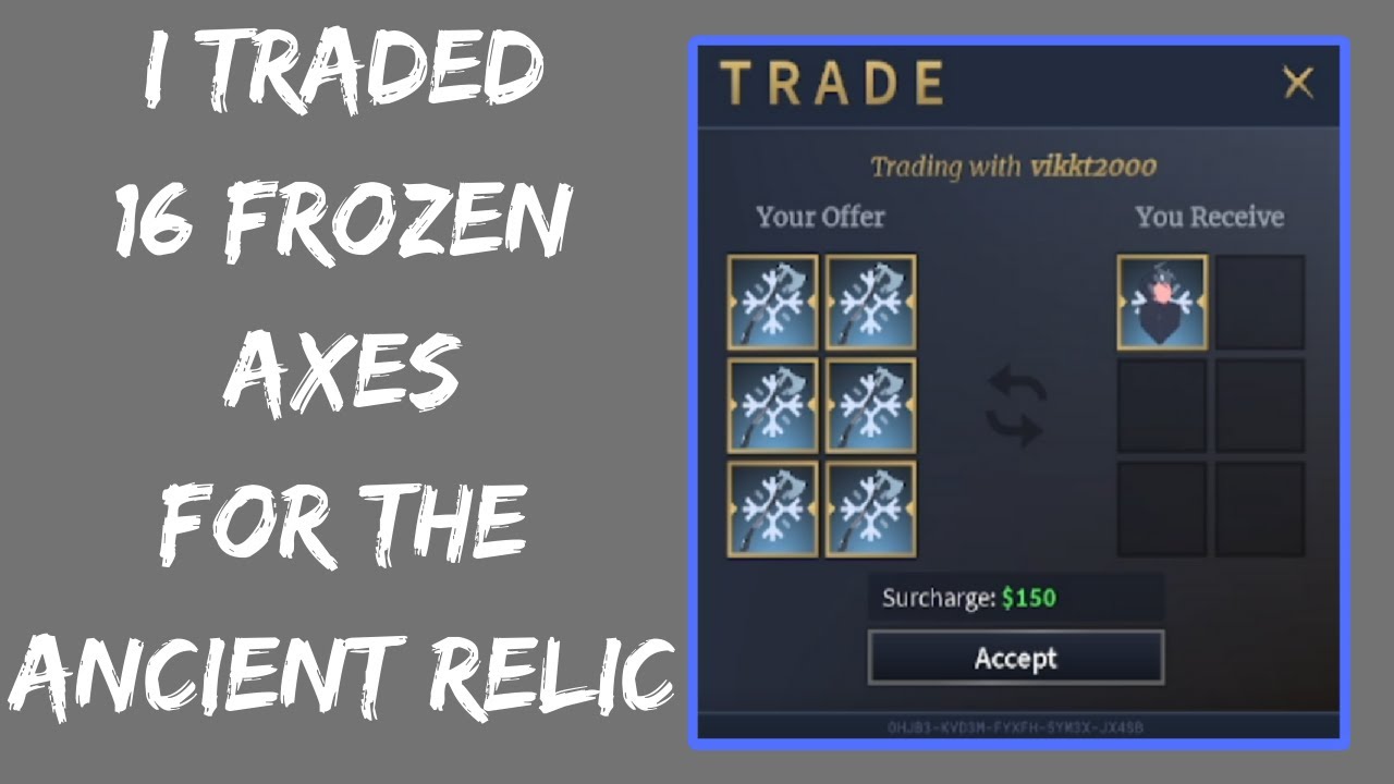 I Traded 16 Frozen Axes For The Ancient Relic! - YouTube