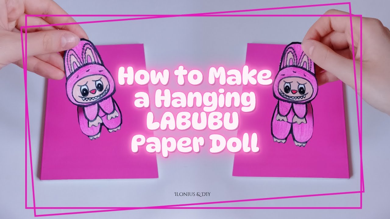 How to Make a Hanging Paper Doll | Viral TikTok Trend - YouTube