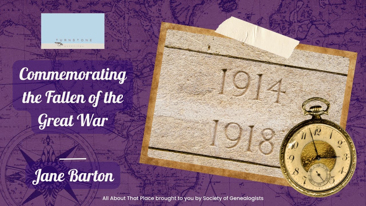 Commemorating the Fallen of the Great War – Jane Barton - YouTube