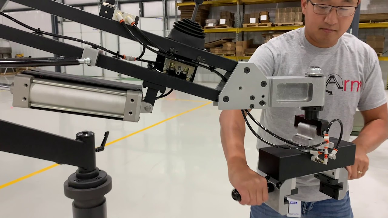 Mobile Lifting Solution for a 25 lb. Part - YouTube