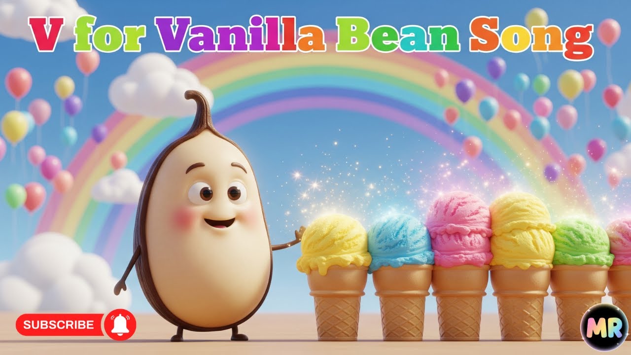 Vanilla Bean Song | V for Vanilla | Magic Rhymes Kids Poem 2025 - YouTube