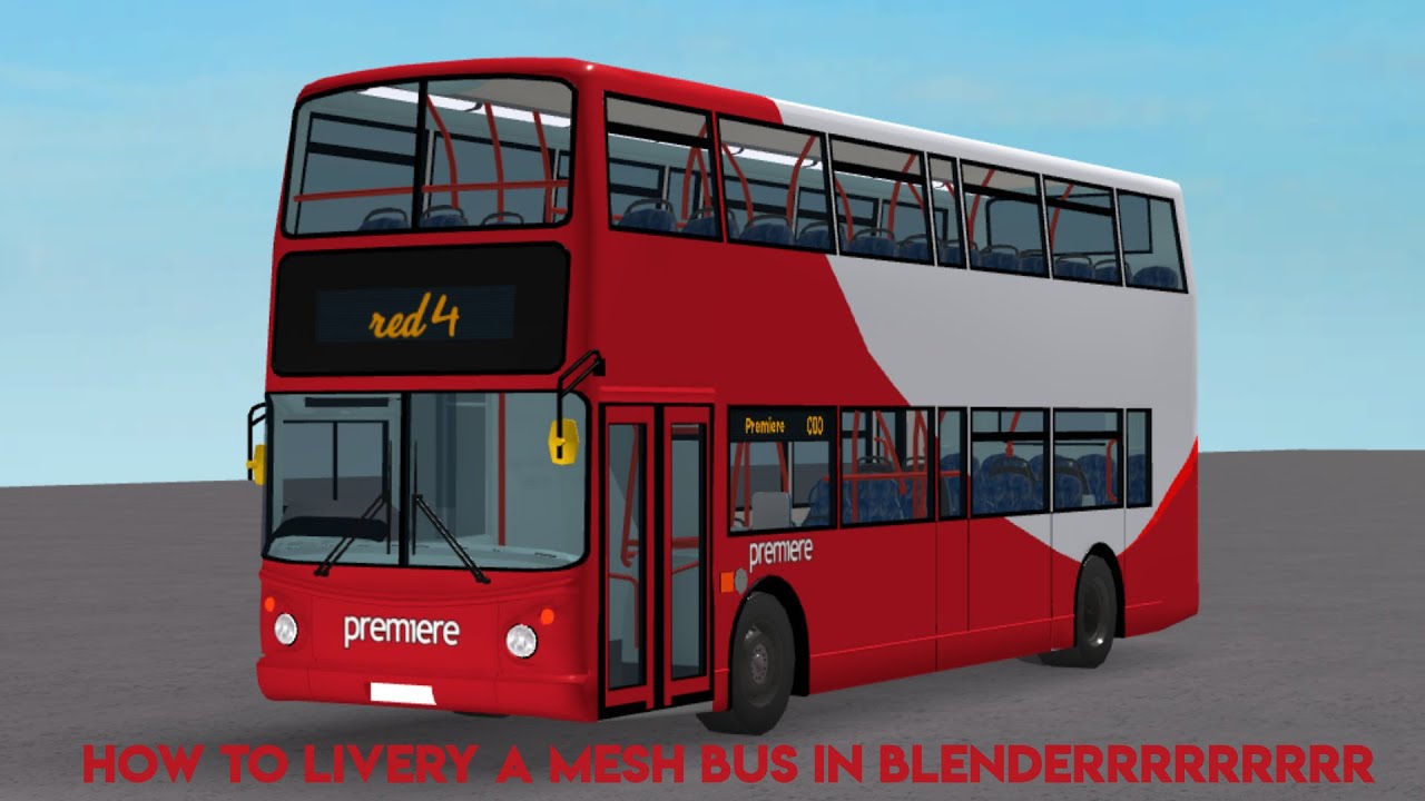 How to livery blender buses on ROBLOX - YouTube