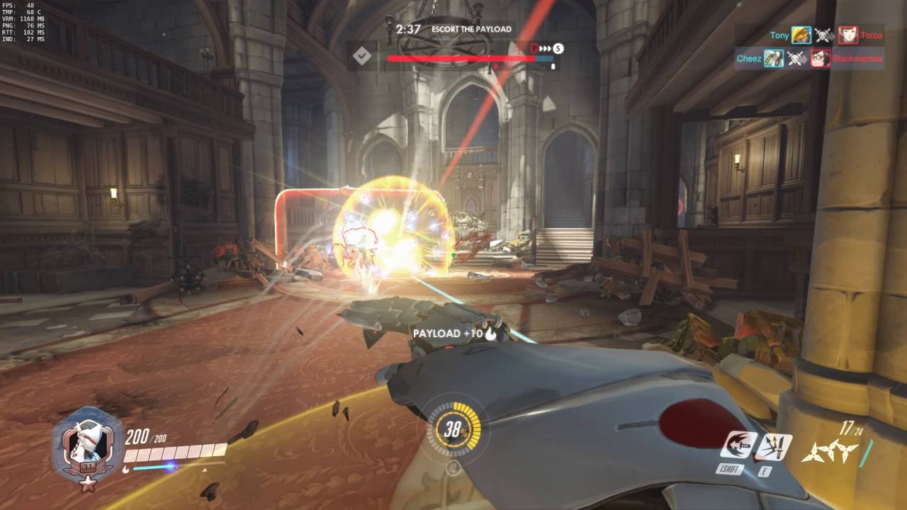 Overwatch Genji - Reflect Mei's Ultimate and get her achievment! - YouTube