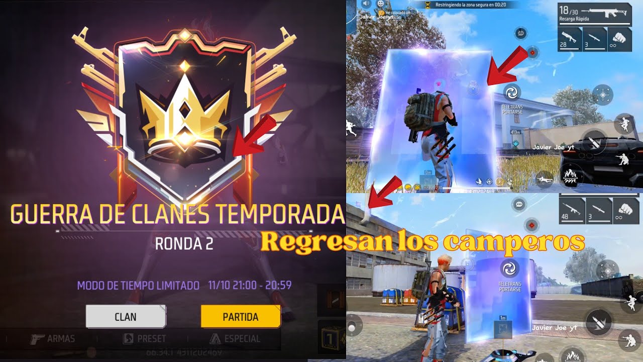 ASI ES LA GUERRA DE CLANES TEMPORADA 1 FREE FIRE NUEVA ACTUALIZACIÓN ...