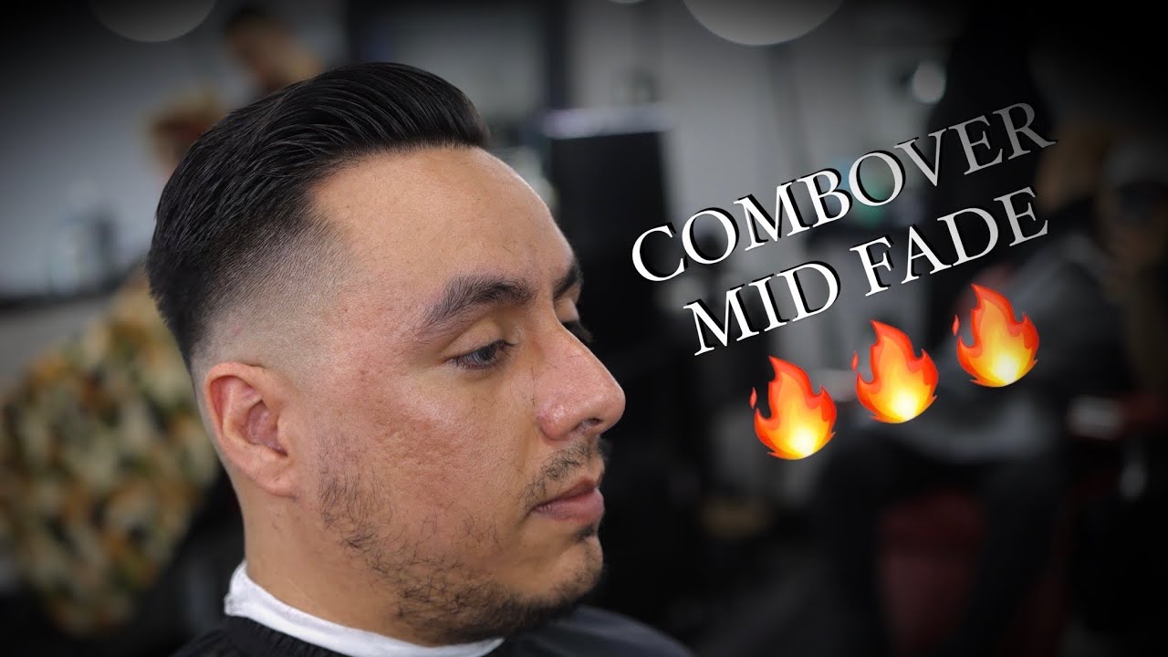 Combover Mid Fade Tutorial | Easy for beginners - YouTube