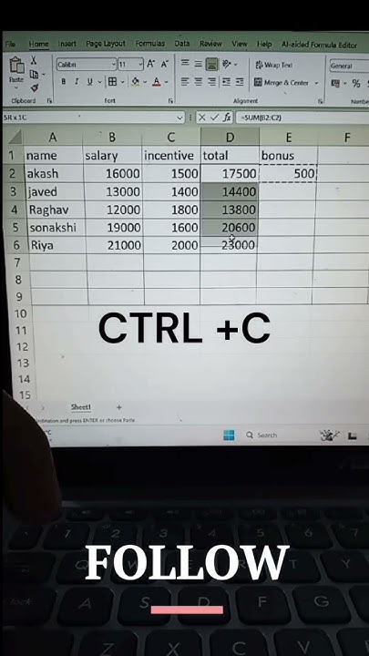 SID Computer Academy || #shortsvideo #shorts #exceltips - YouTube