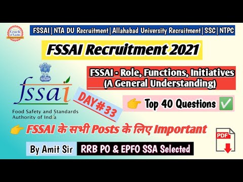 FSSAI - Role, Functions, Initiatives (A General Understanding) | FSSAI ...