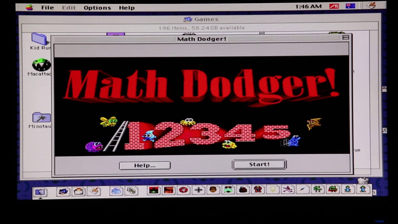 Math Dodger Macintosh - YouTube