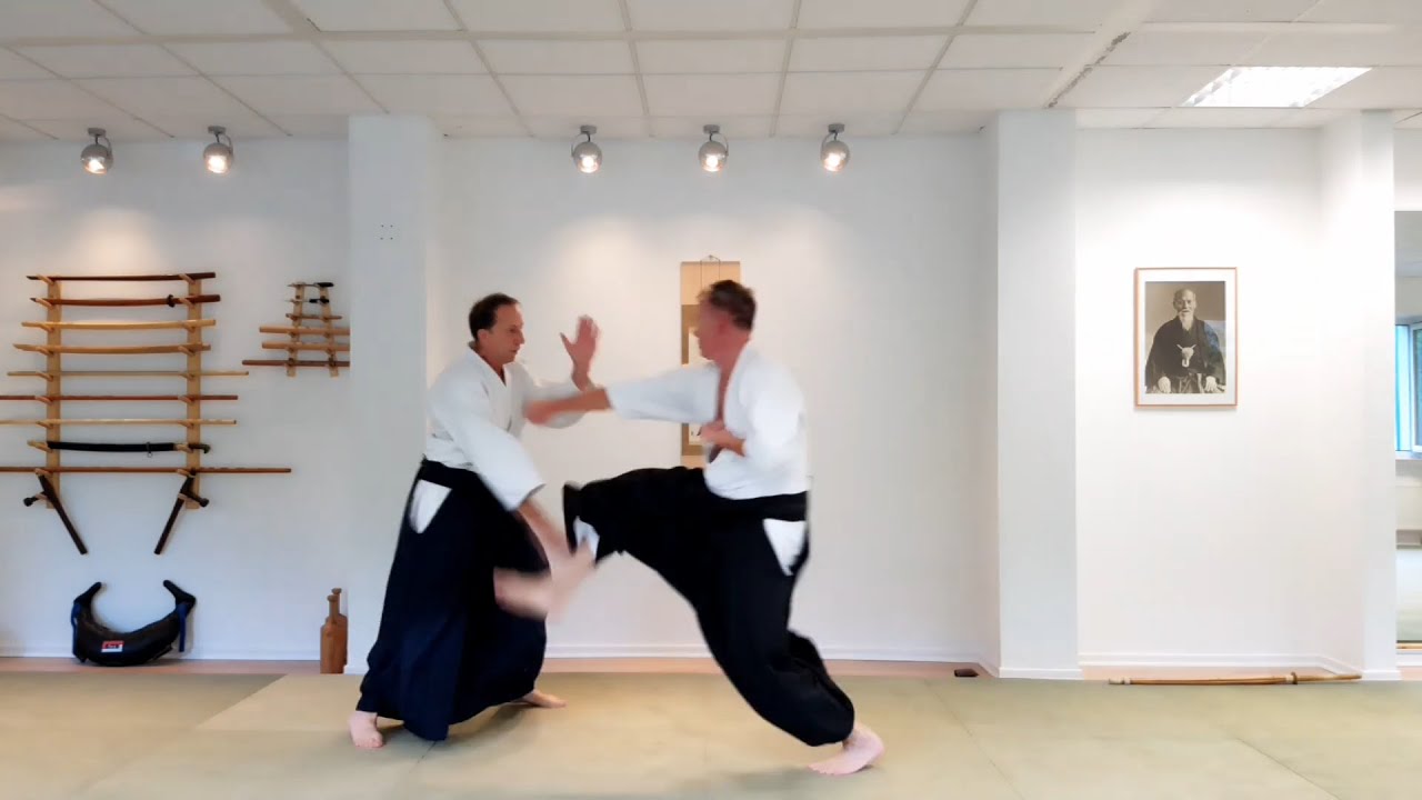 Aikido Irimi moves against kicks and punches - YouTube
