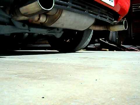 1MZ V6 MR2 exhaust - custom Magnaflow (startup/rev) - YouTube