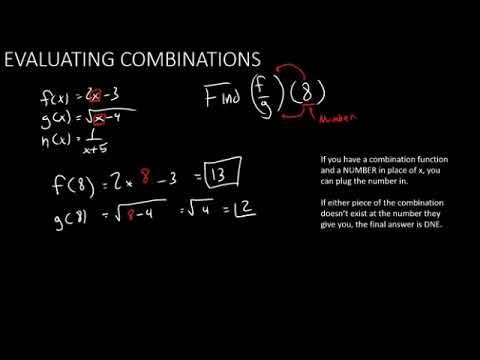 MAT 171 section 2-7 part 6 Evaluating Combination Functions - YouTube