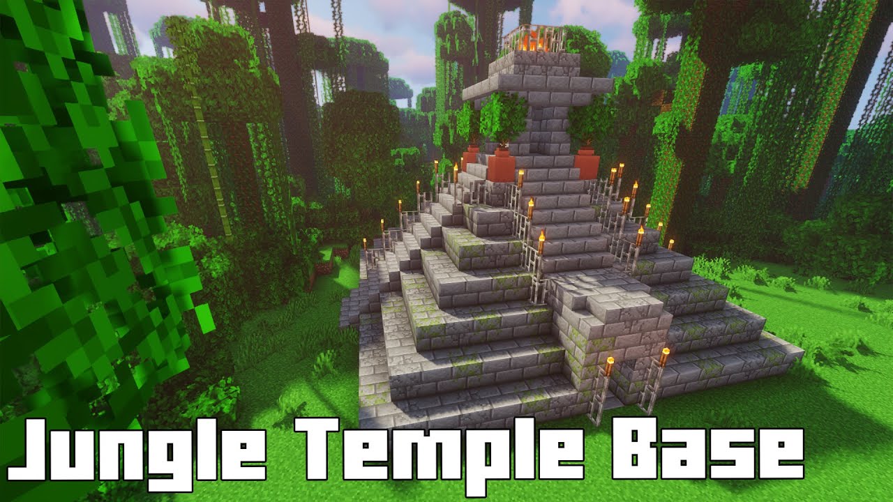 Minecraft Jungle Temple Base Build #minecraft - YouTube