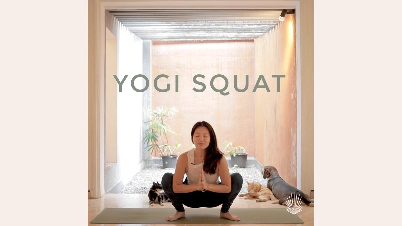 YOGI SQUAT TUTORIAL l YOGA with HOPE I MALASANA POSE I YOGI SQUAT ...