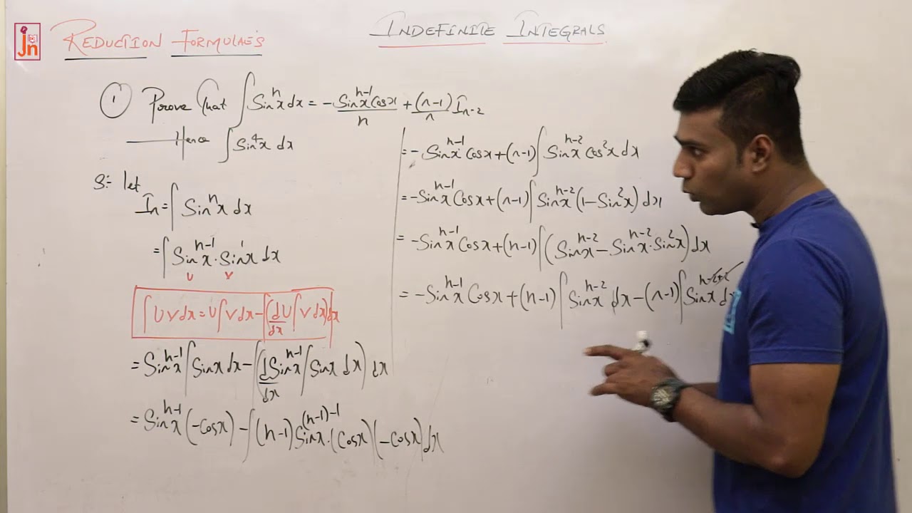 Reduction Formula (Integration) Maths - YouTube