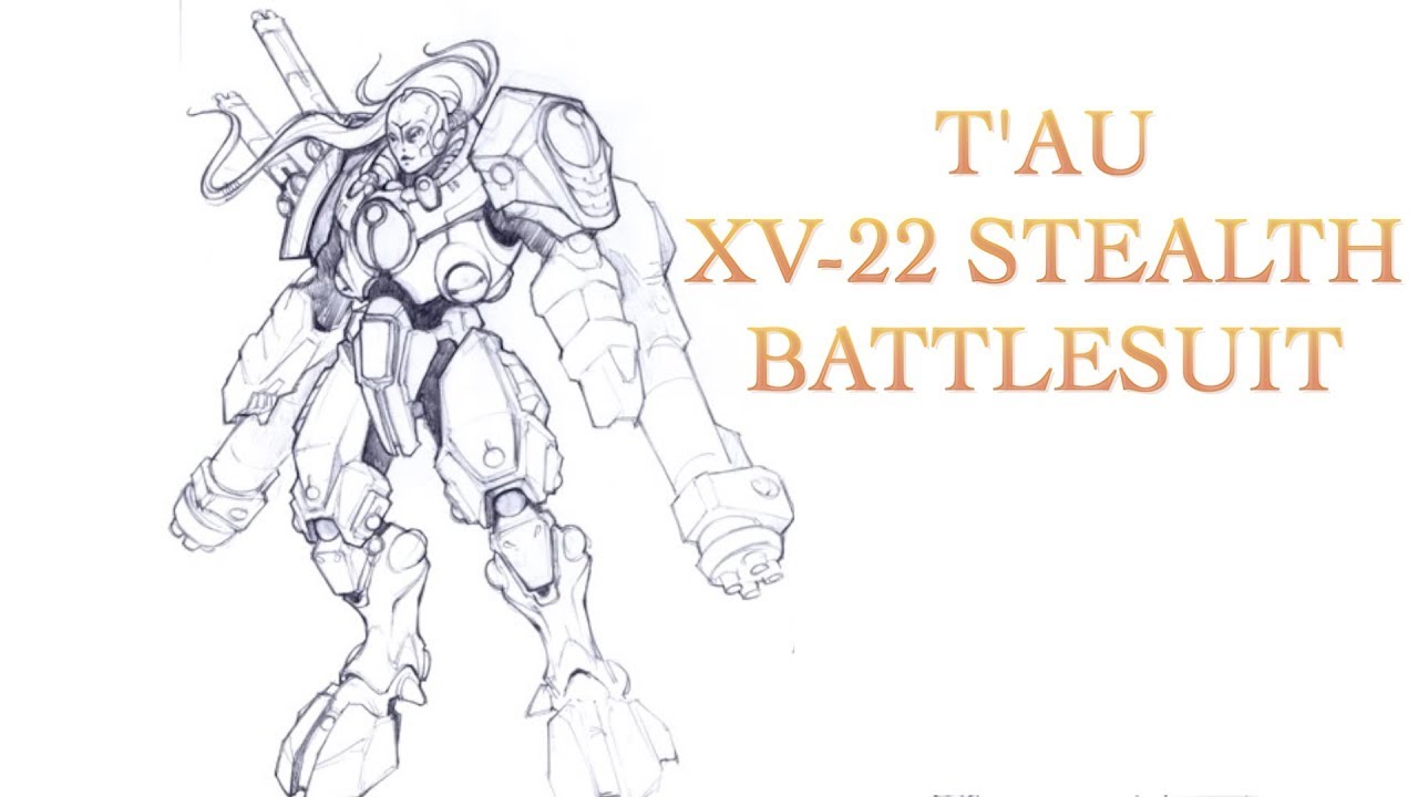 40 Facts & Lore on the Tau Battlesuits: XV 22 Stealth Battlesuit ...