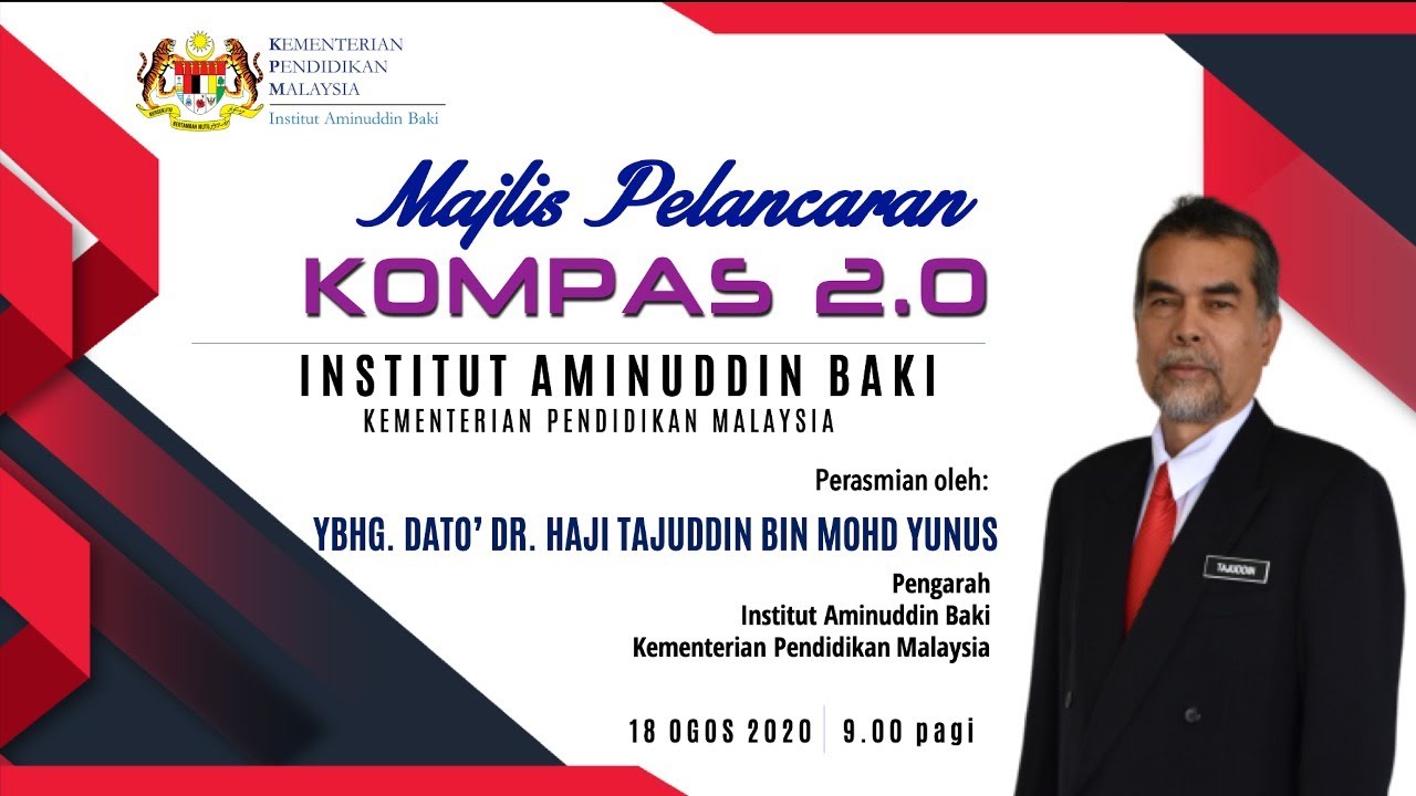 MAJLIS PELANCARAN KOMPAS 2.0 INSTITUT AMINUDDIN BAKI - YouTube