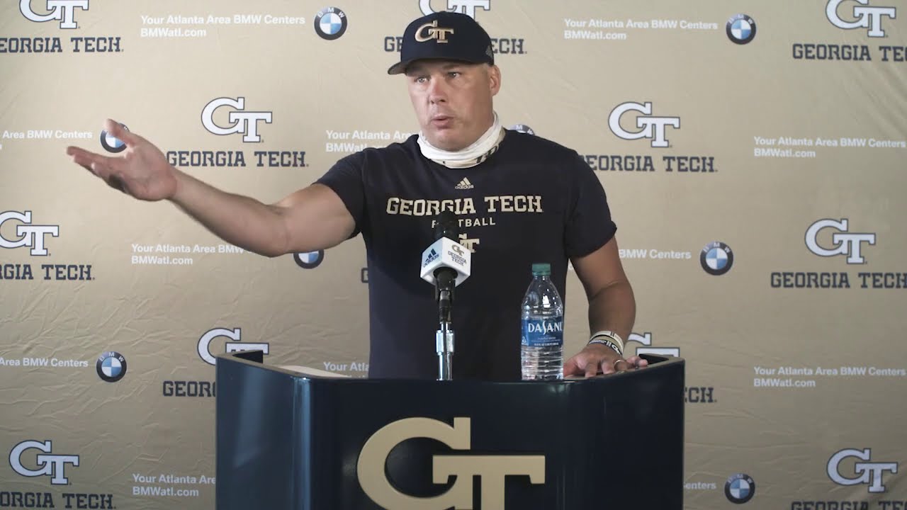 GT Football: Coach Collins Press Conference - YouTube