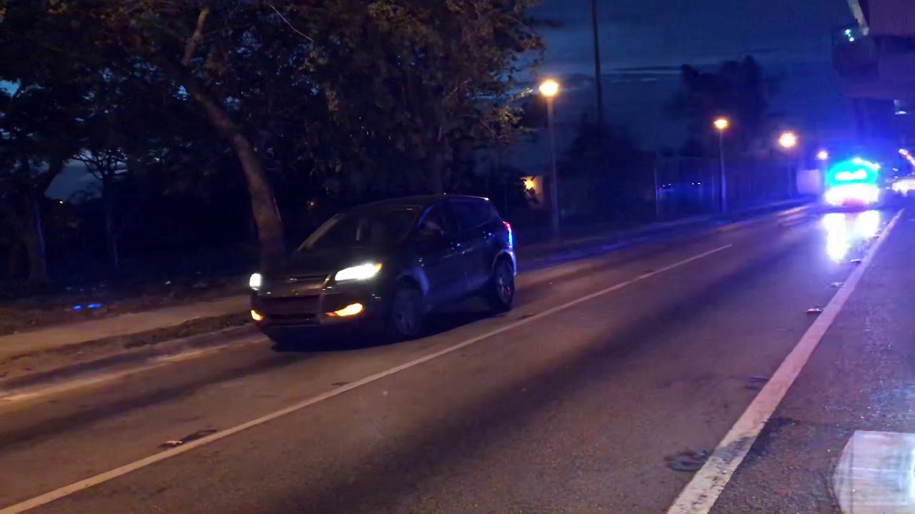 MIAMI-DADE POLICE DEPARTMENT CRUISER RESPONDING IN MIAMI, FLORIDA ...