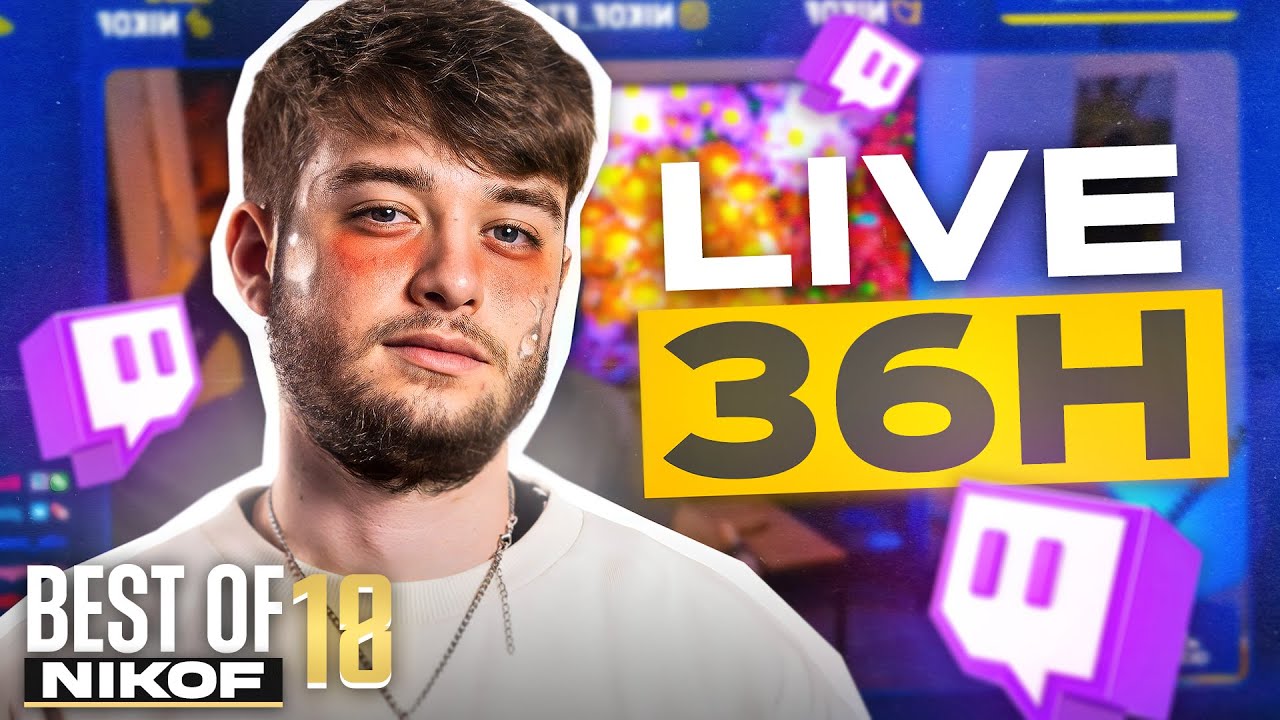 J'AI FAIT 36H DE LIVE ! - Best of Nikof #18 - YouTube