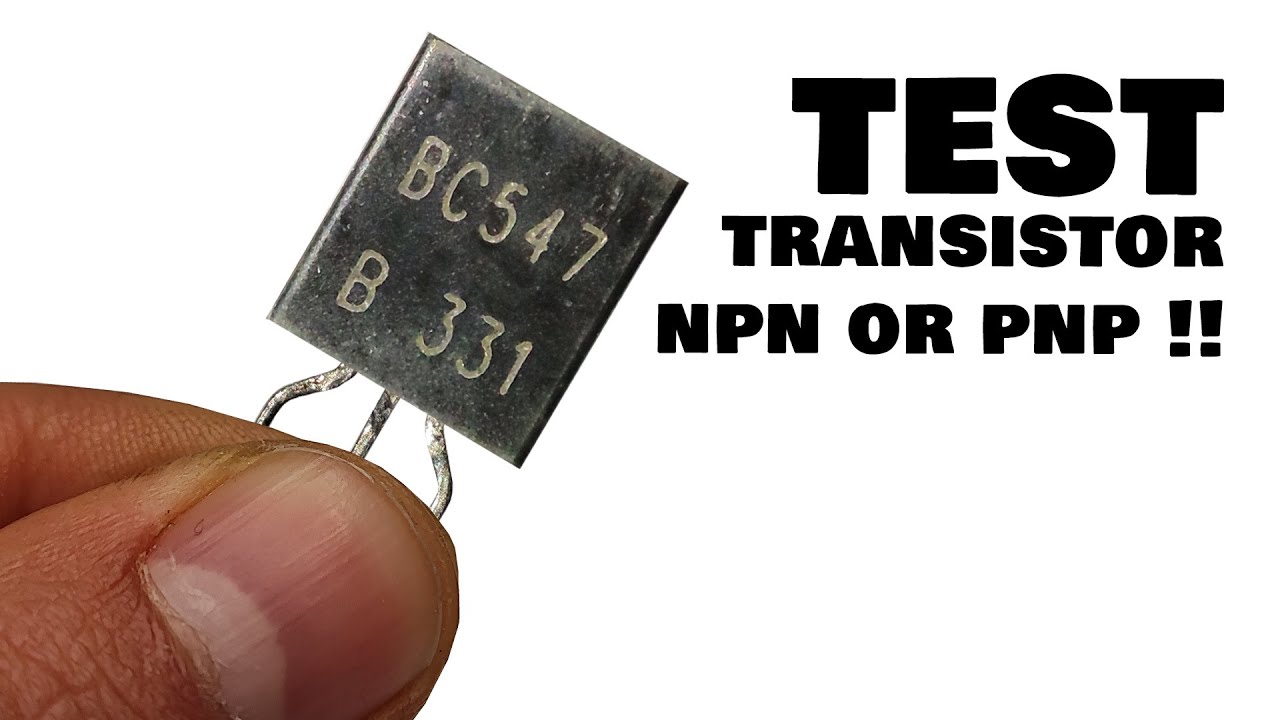 How to test a TRANSISTOR with a multimeter PNP or NPN / find base ...