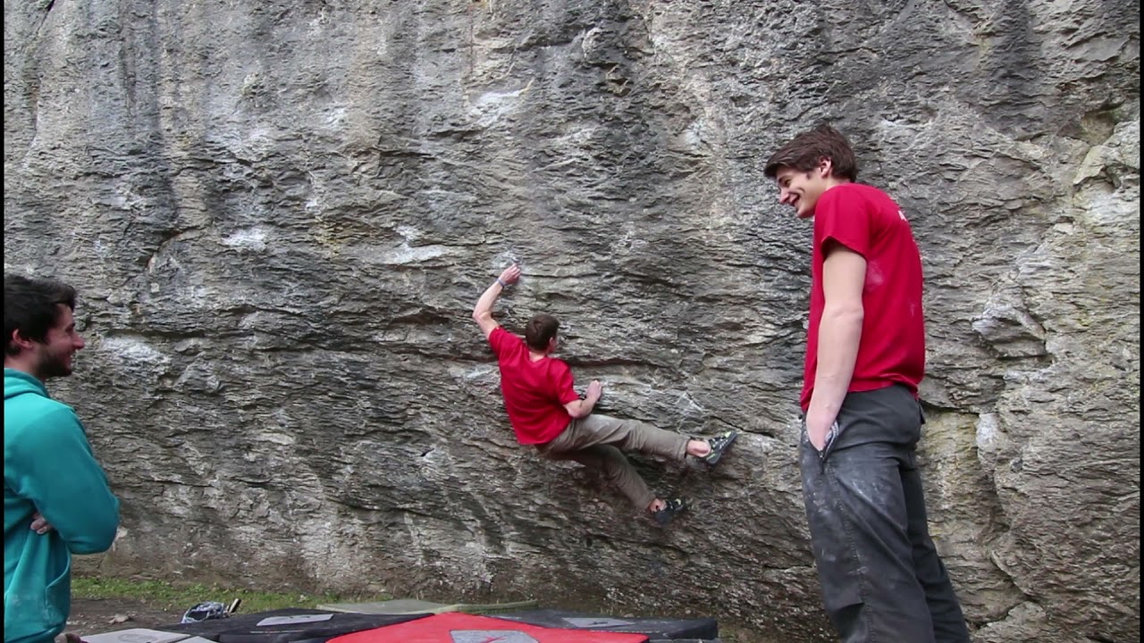 The Press Crouching Start 7c+ - Rubicon - YouTube