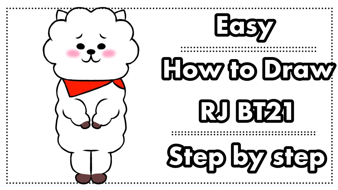 How to draw BT21 RJ in ibis paint x || BTS Jin Persona || easy ibis ...