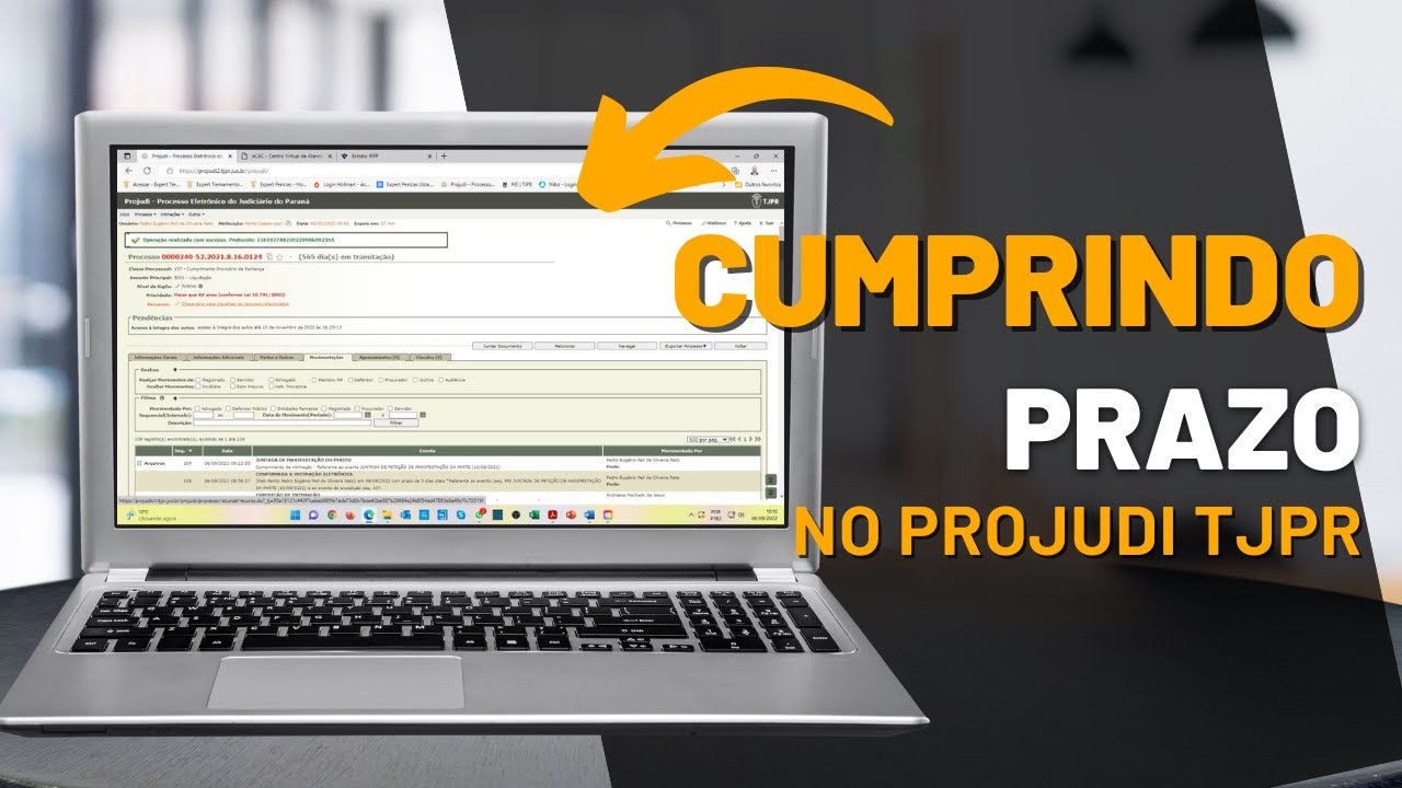 Cumprindo prazo no sistema Projudi do TJPR - YouTube