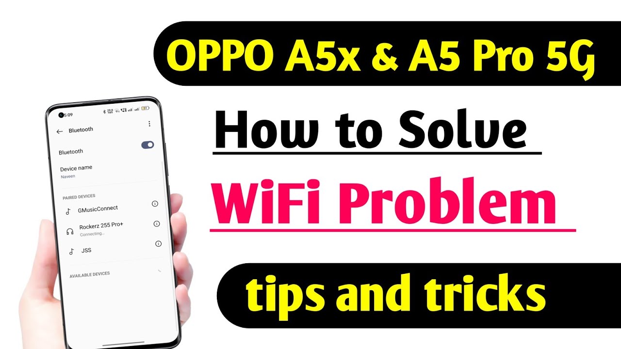 OPPO A5x 5G & A5 Pro 5G How to Solve WiFi Connectivity Problem | WiFi ...