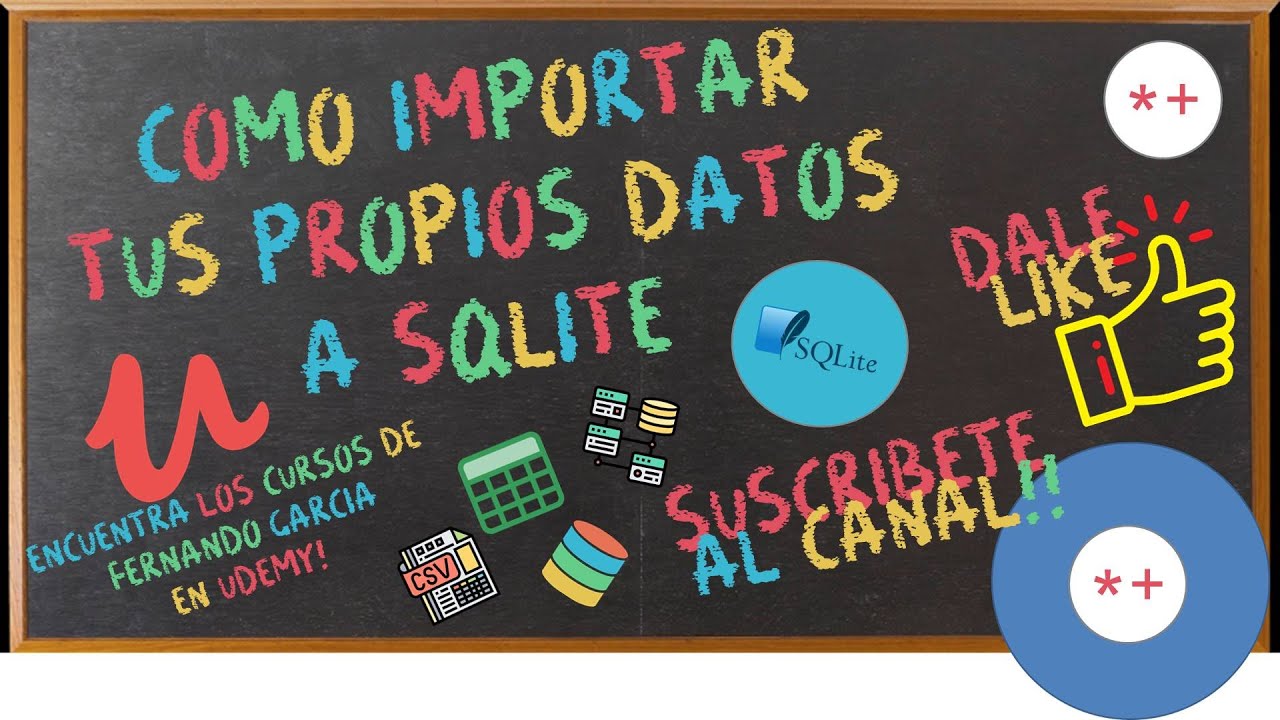 Como importar datos a tu base SQLite - YouTube