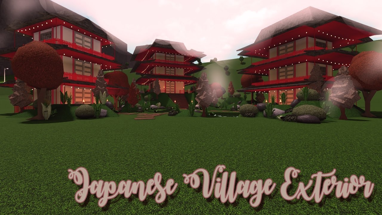 Bloxburg: Japanese Village [Exterior] - Speedbuild - Part 1 - YouTube