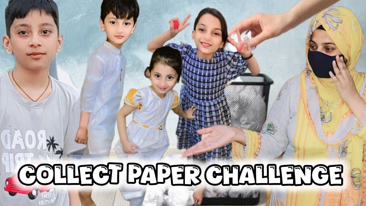 Collect Paper Challenge 📃 😂 | Fun Challenge | Amazing Vlog | - YouTube